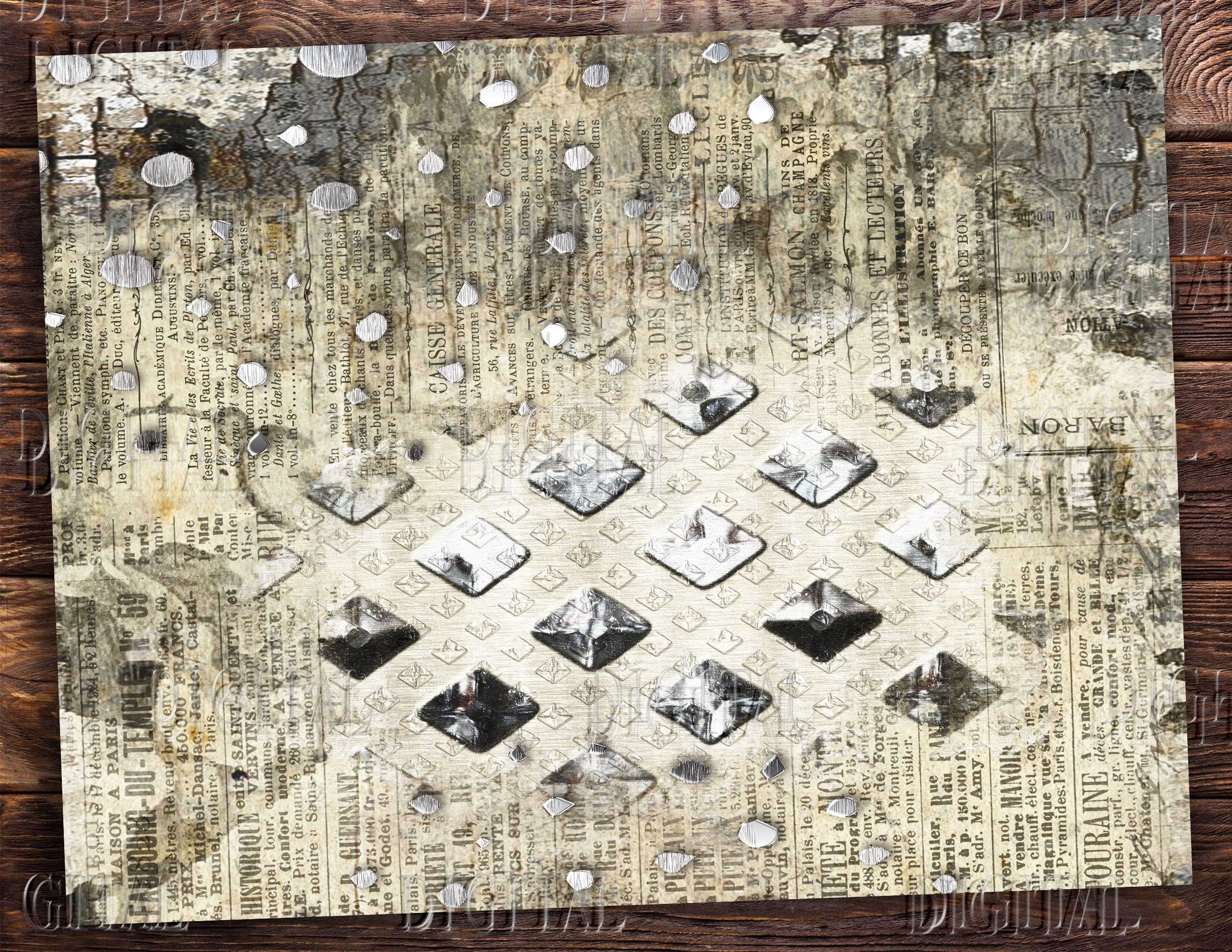 Distressed Printable Paper Pack, 10 Grunge Junk Journal Pages, PDF - Etsy