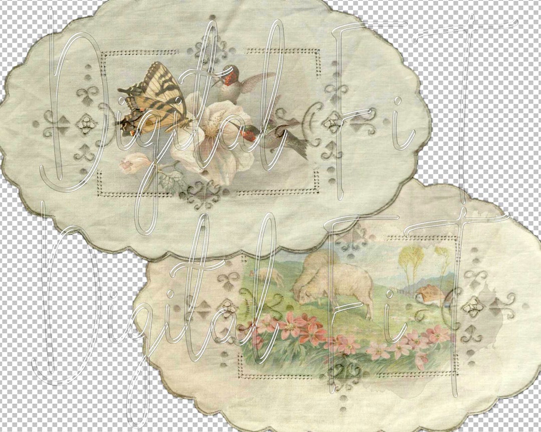 Aged Printable Doilies, Printable, Paper Crafting, Digital Ephemera ...