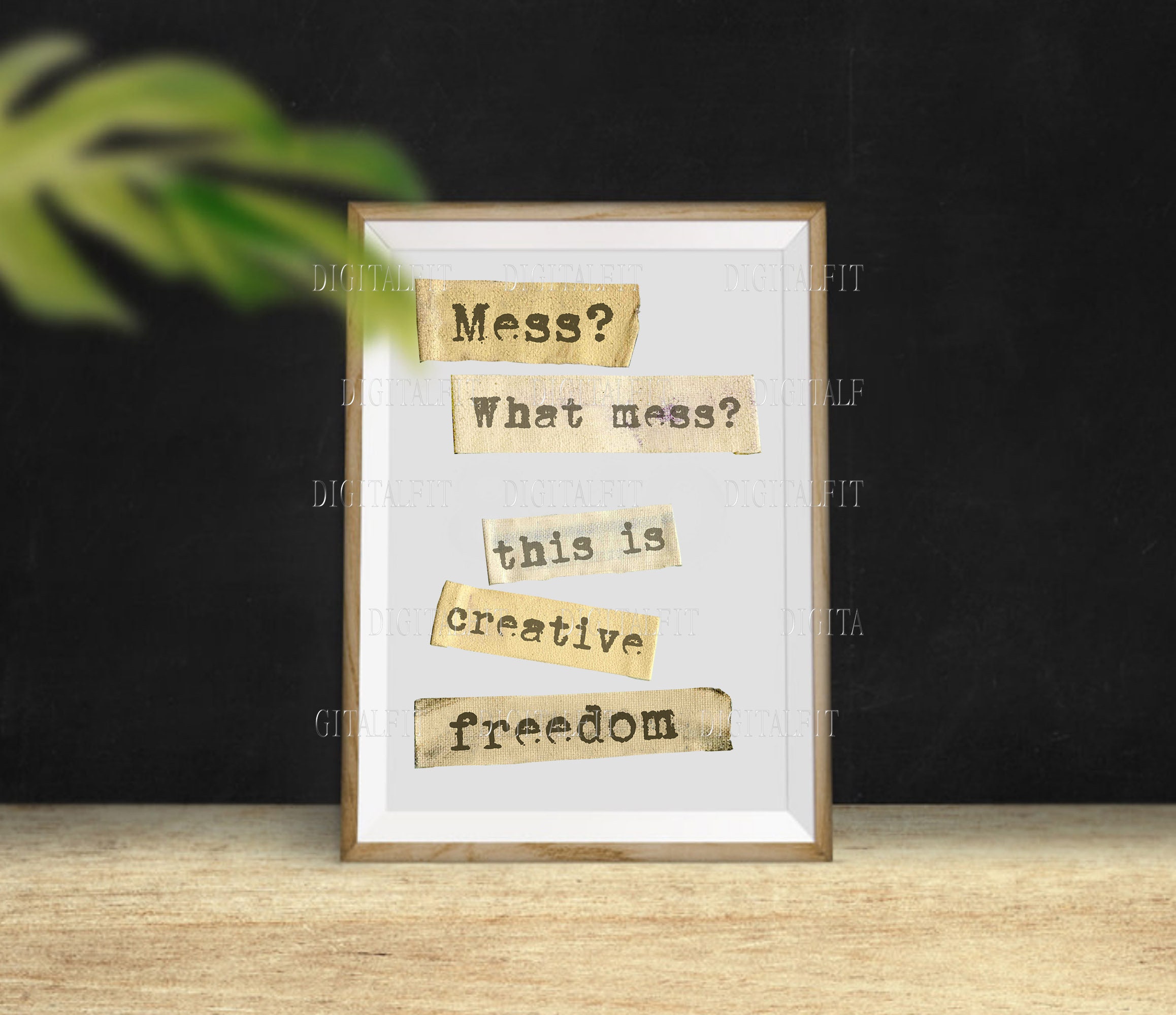 Mess What Mess This is Creative Freedom Digital Artwork | Etsy