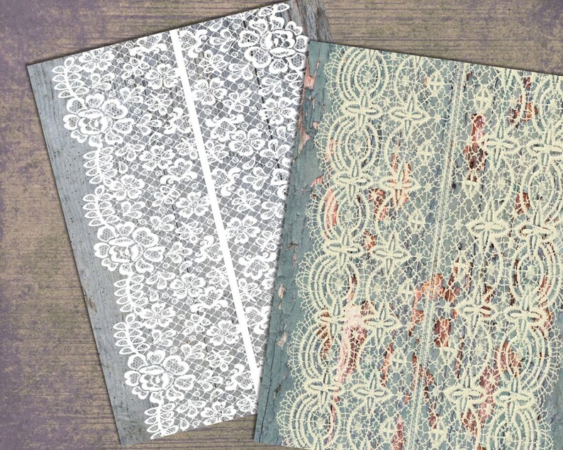 Junk Journal Digital Lace Pages Printable - Etsy