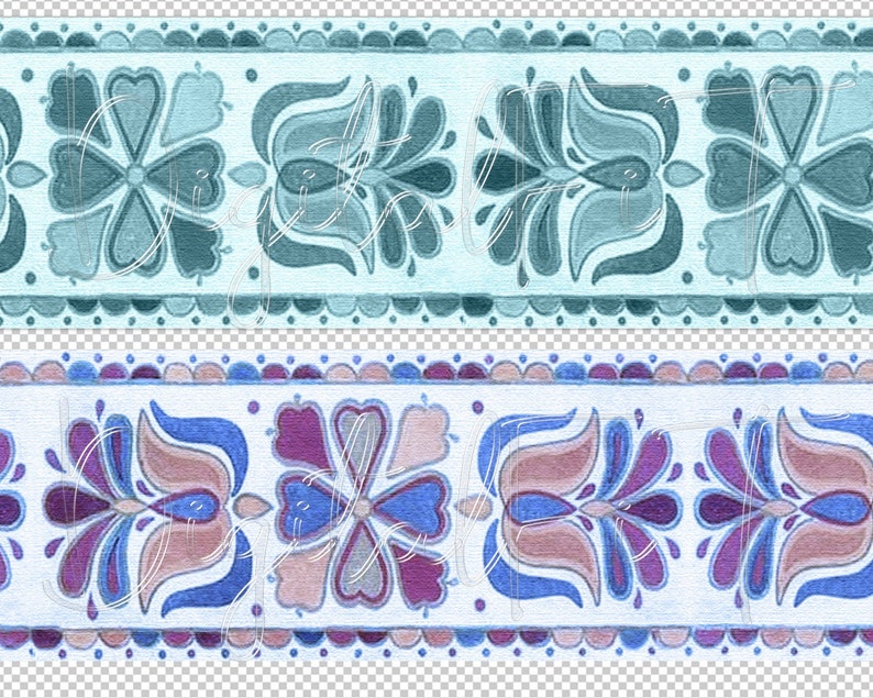 9 Vintage Digital Scrapbooking Ribbon Lace JPG Digital Files - Etsy