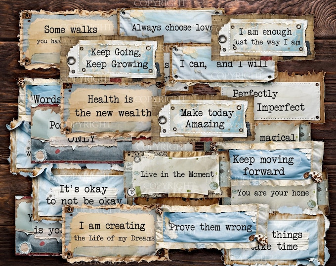 Stitched Note - "i Want to Be Light and Frolicsome. I Want to Be ...