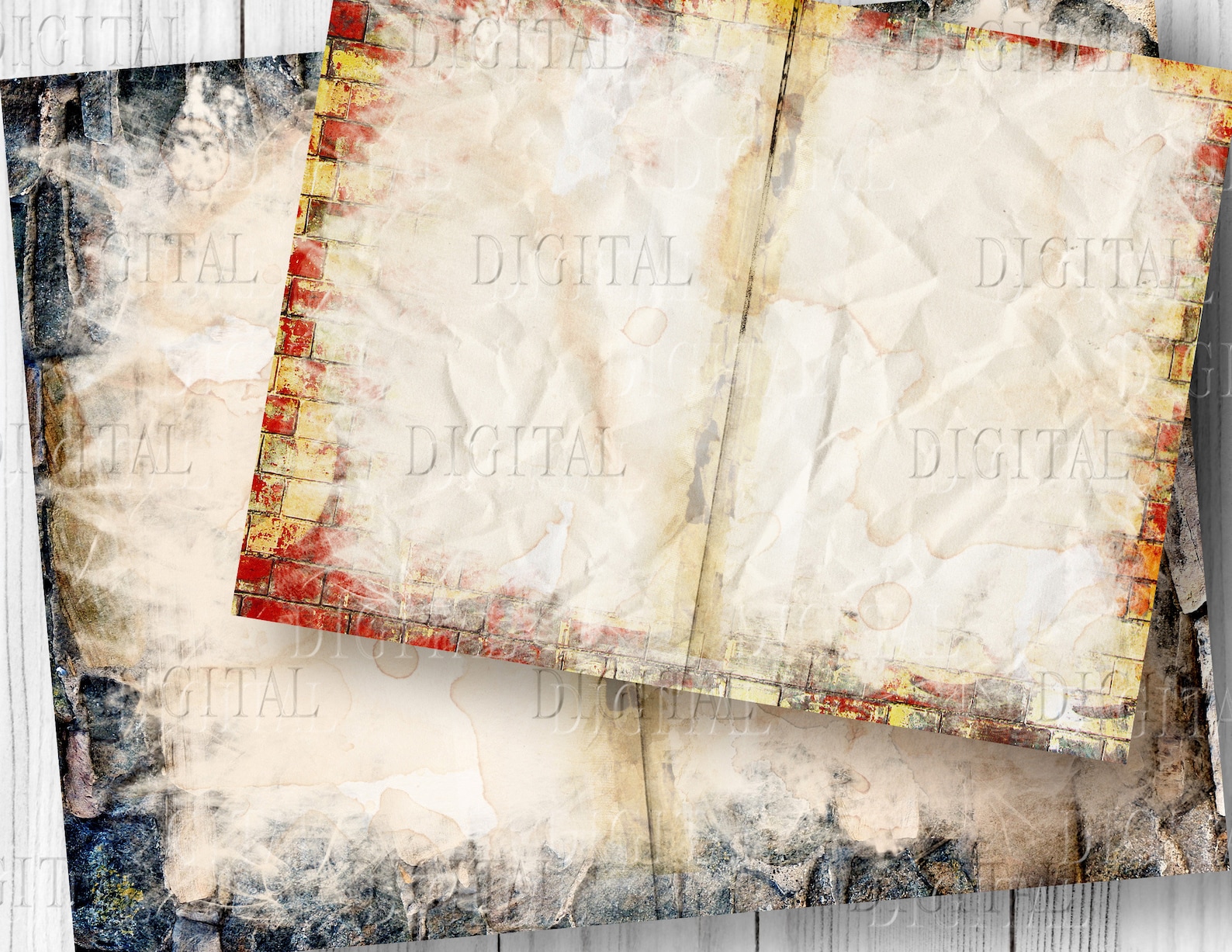 Basic Lined & Blank Journal Pages Digital Junk Journal - Etsy