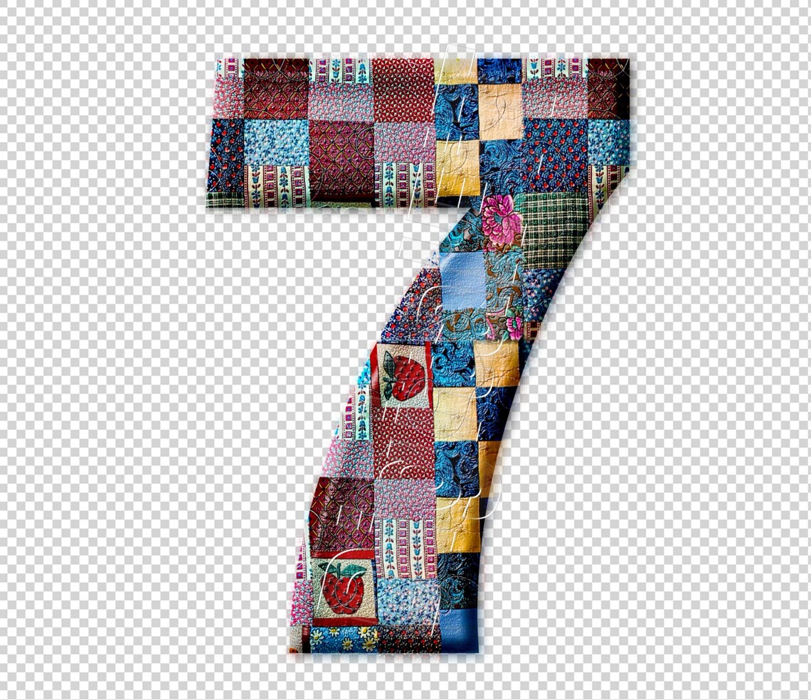 Quilt Fabric Digital Numbers Quilt Patterns Numbers PNG | Etsy