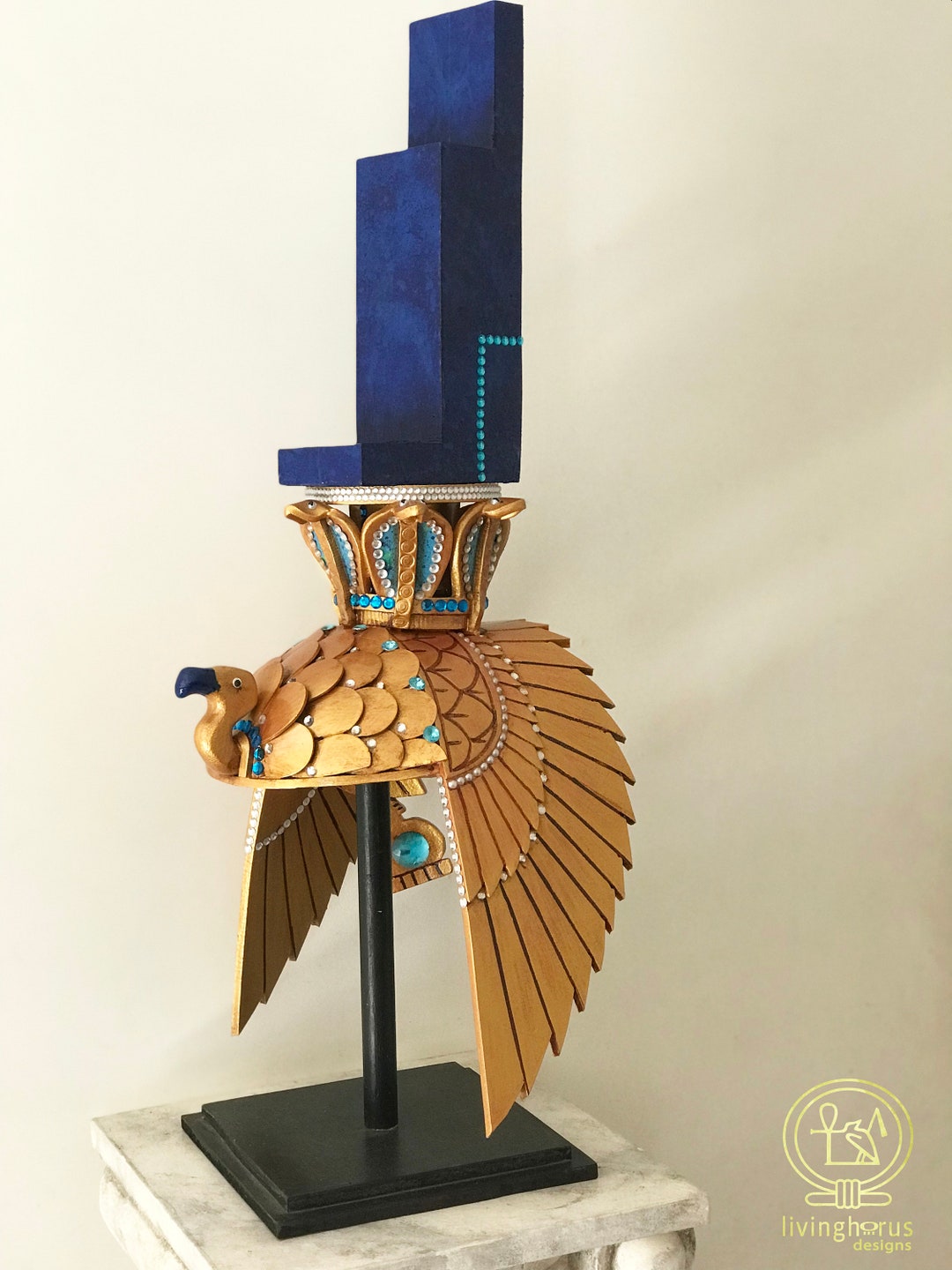 Vulture Headdress of the Ancient Egyptian Goddess Isis, Crown of Aset ...