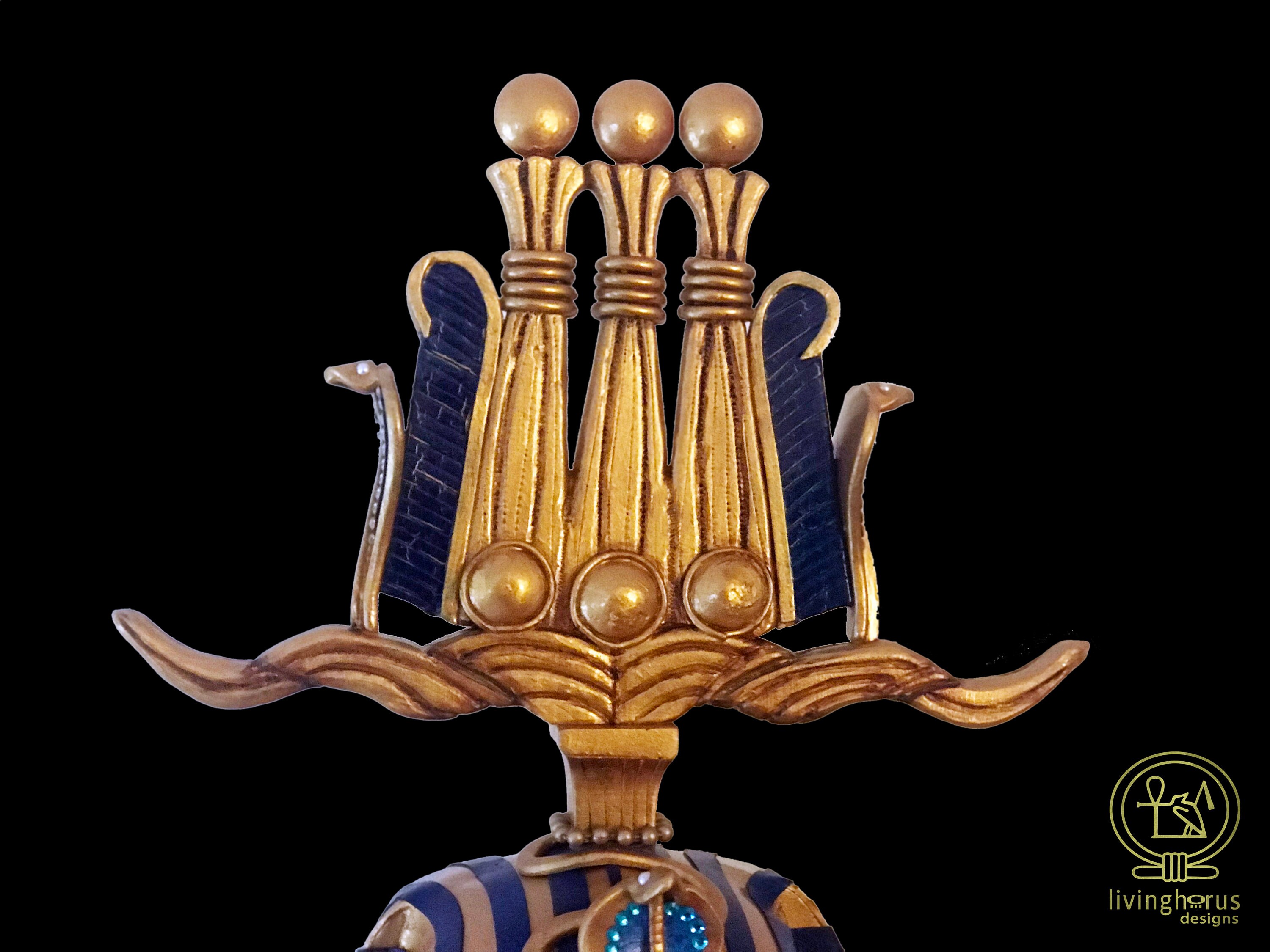 Ancient Egyptian Pharaoh Tutankhamun Hemhem Crown, King Tut - Etsy