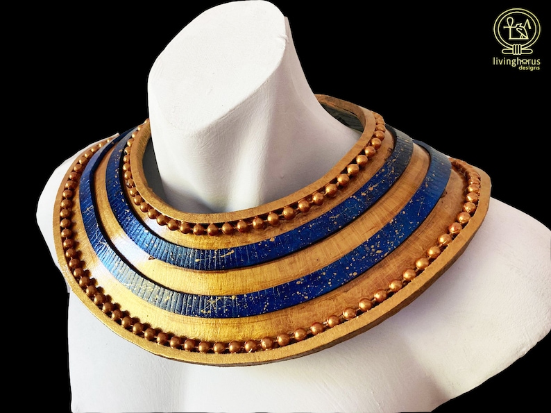 Ancient Egyptian Tutankhamun Usekh Collar - Faux Lapis-lazuli - King ...