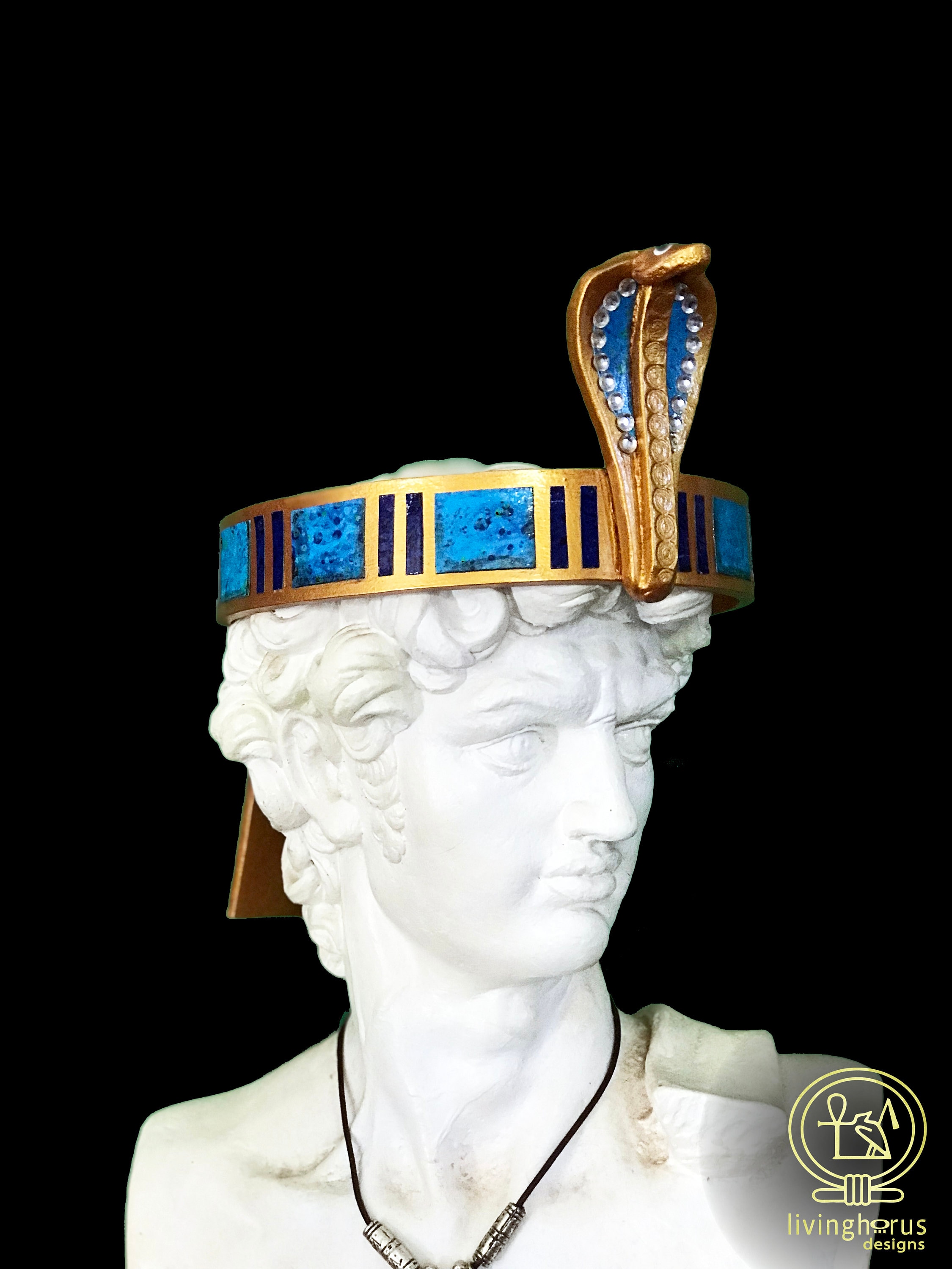Ancient Egyptian Pharaoh Cobra Crown, Headband. - Etsy