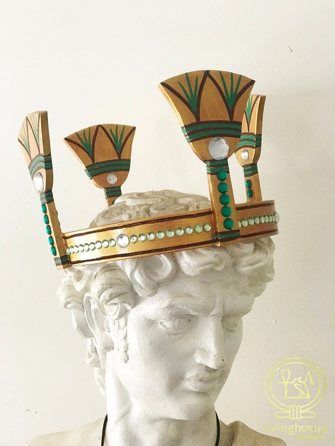 Ancient Egyptian Lotus Diadem Crown - Etsy