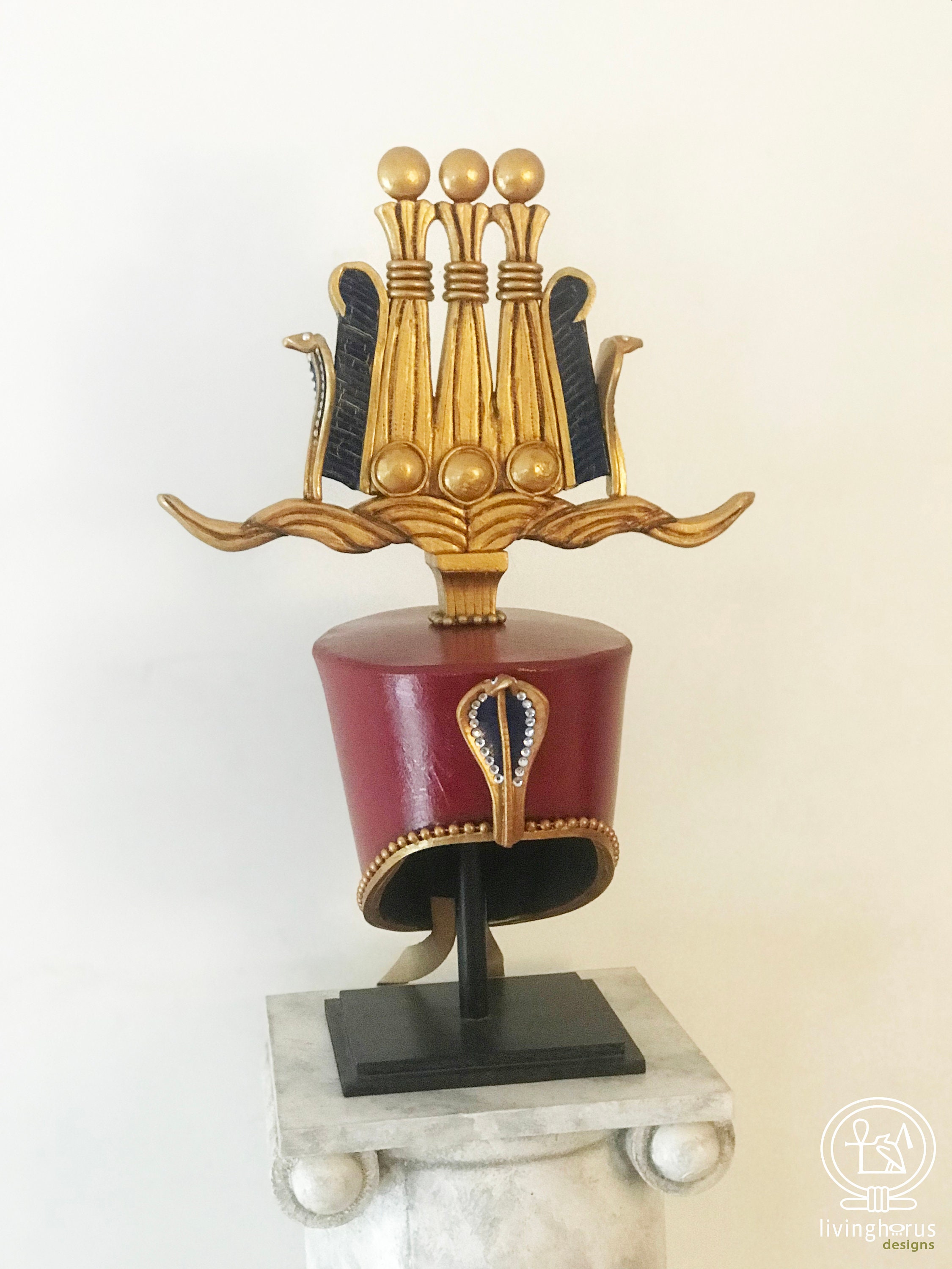 Ancient Egyptian Pharaoh Ptolemy Hemhem Crown - Etsy Australia