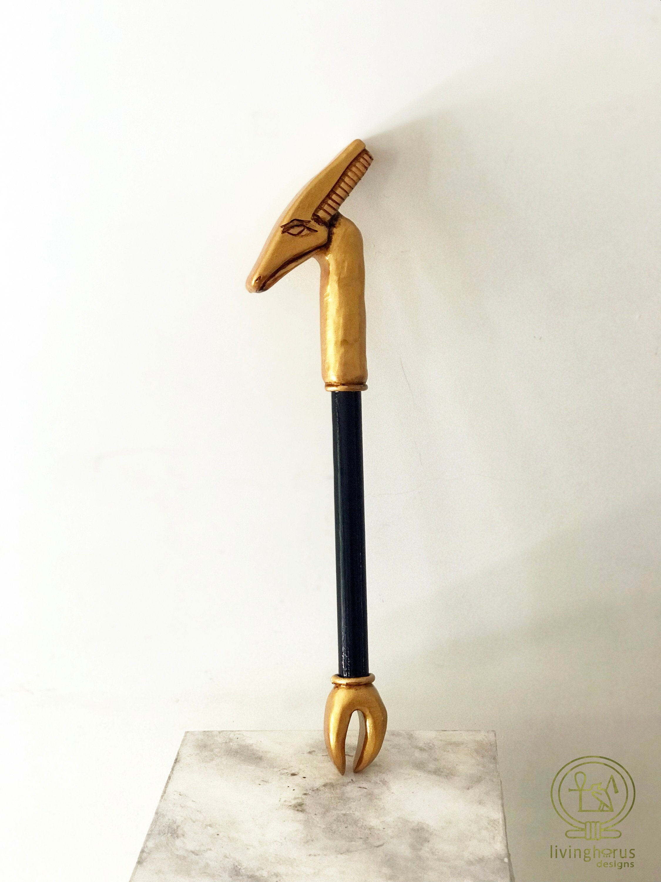 Ancient Egyptian Was Sceptre Kemet Pharaoh Heka Magical - Etsy