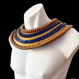 Ancient Egyptian Tutankhamun Usekh Collar - Faux Lapis-lazuli - King ...