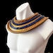 Ancient Egyptian Tutankhamun Usekh Collar - Faux Lapis-lazuli - King ...