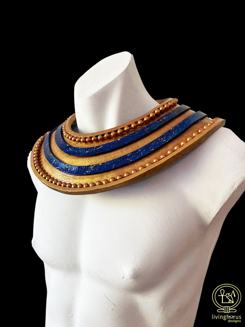 Ancient Egyptian Tutankhamun Usekh Collar - Faux Lapis-lazuli - King ...