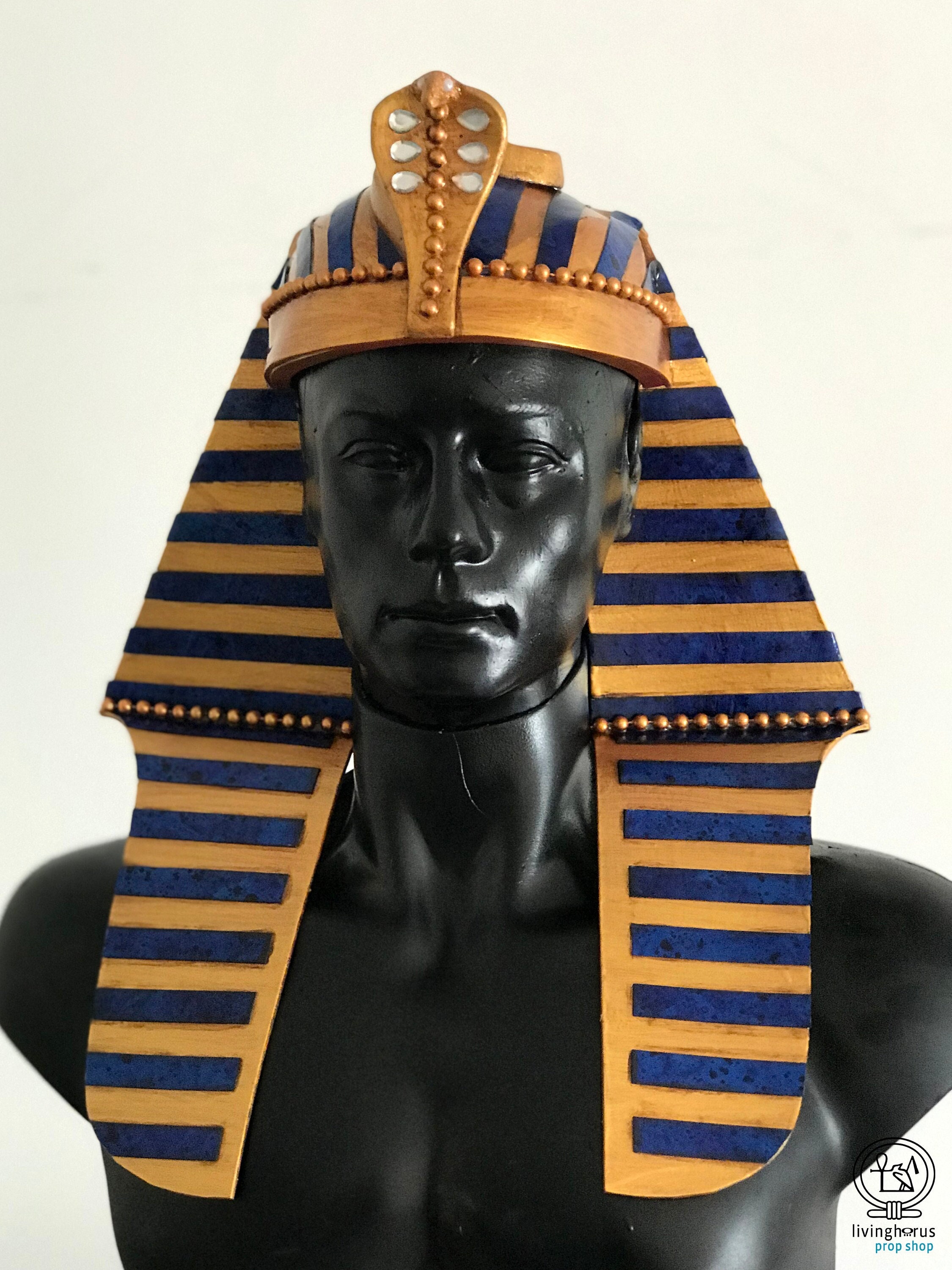Ancient Egyptian Pharaoh Tutankhamun Crown Nemes Crown Etsy Australia