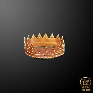 Regal EVA Foam Crown: Medieval Costume King or Queen - Etsy