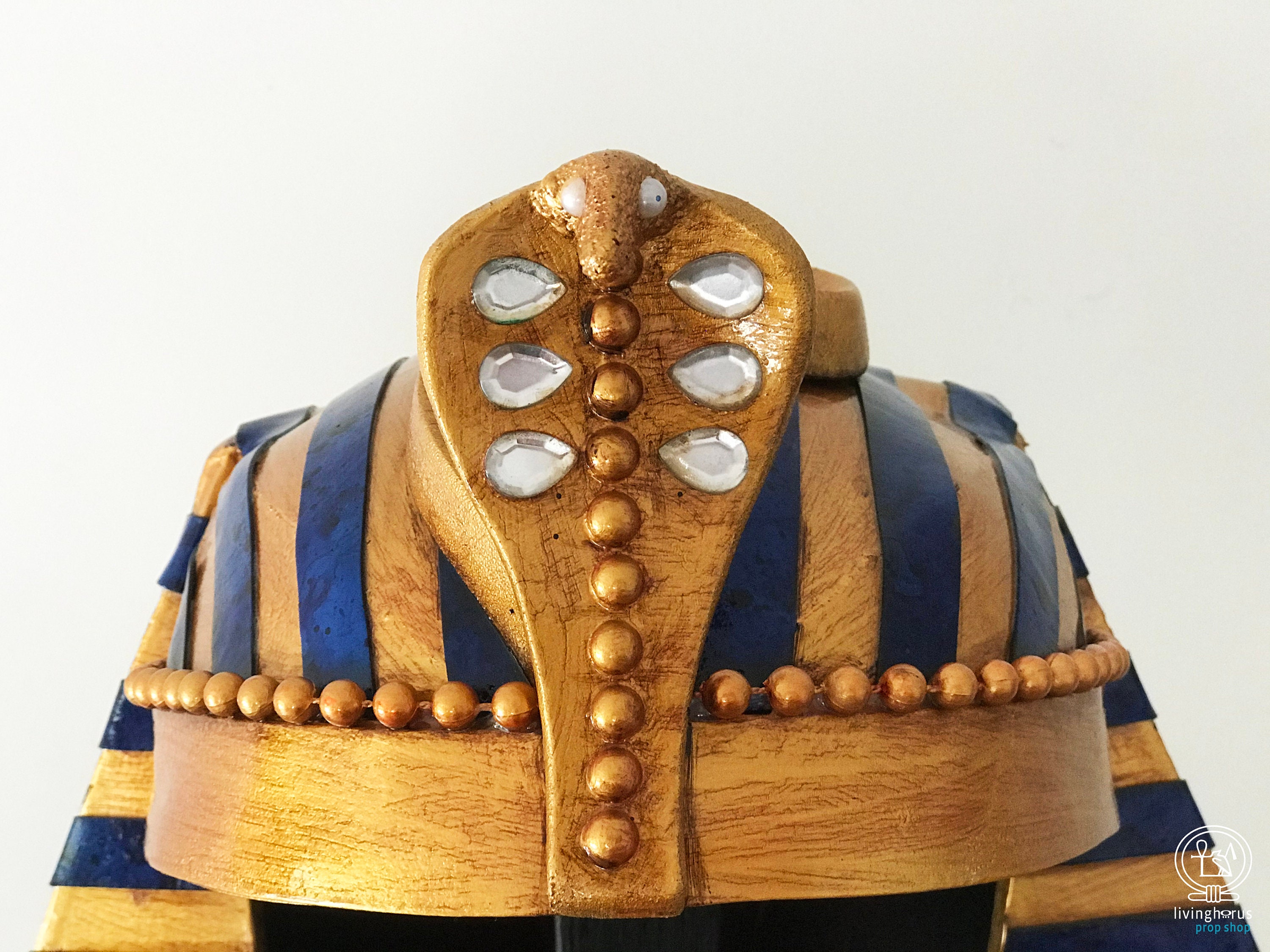 Ancient Egyptian Pharaoh Tutankhamun Crown Nemes Crown. - Etsy