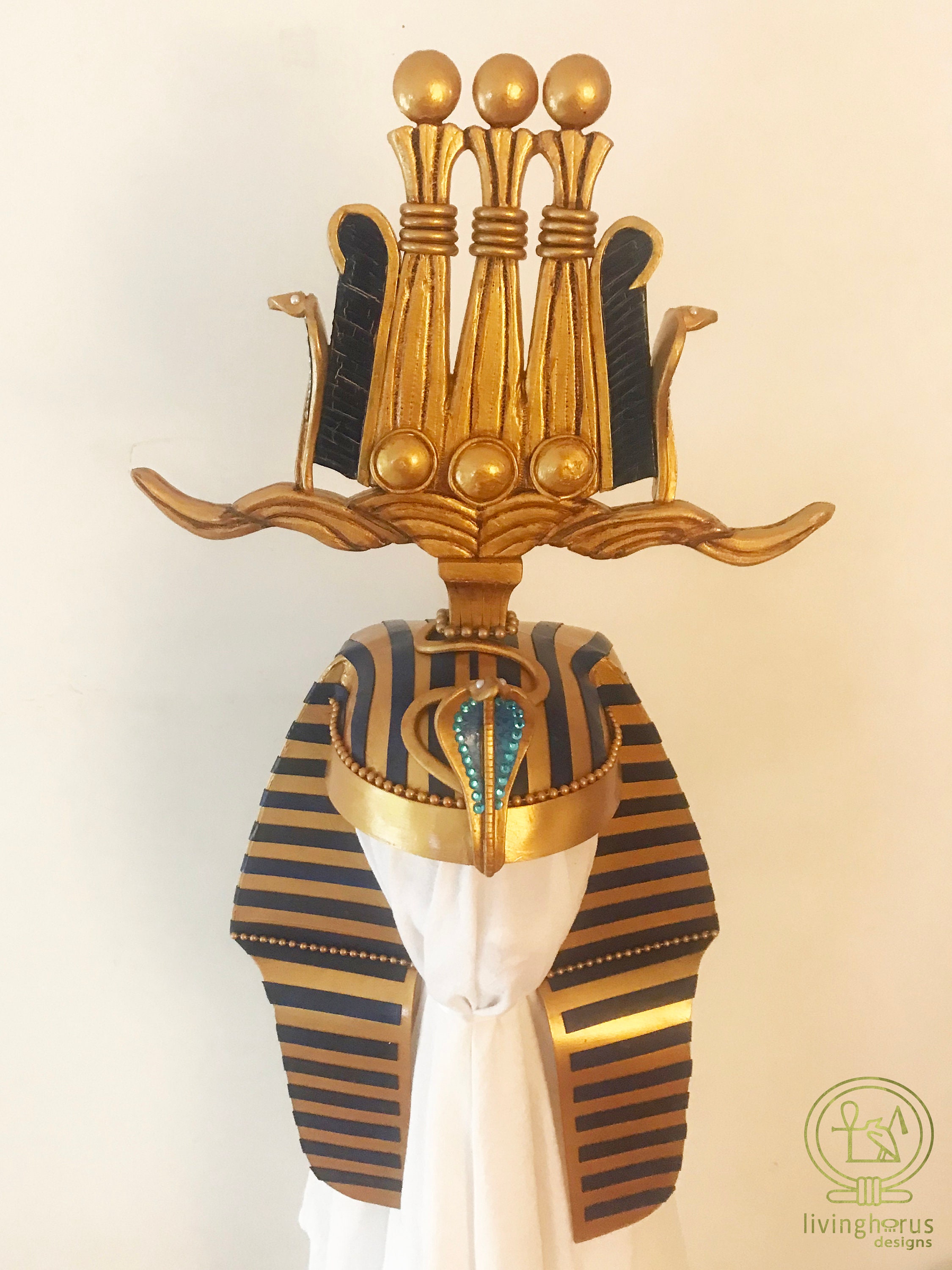Ancient Egyptian Pharaoh Tutankhamun Hemhem Crown King Tut - Etsy