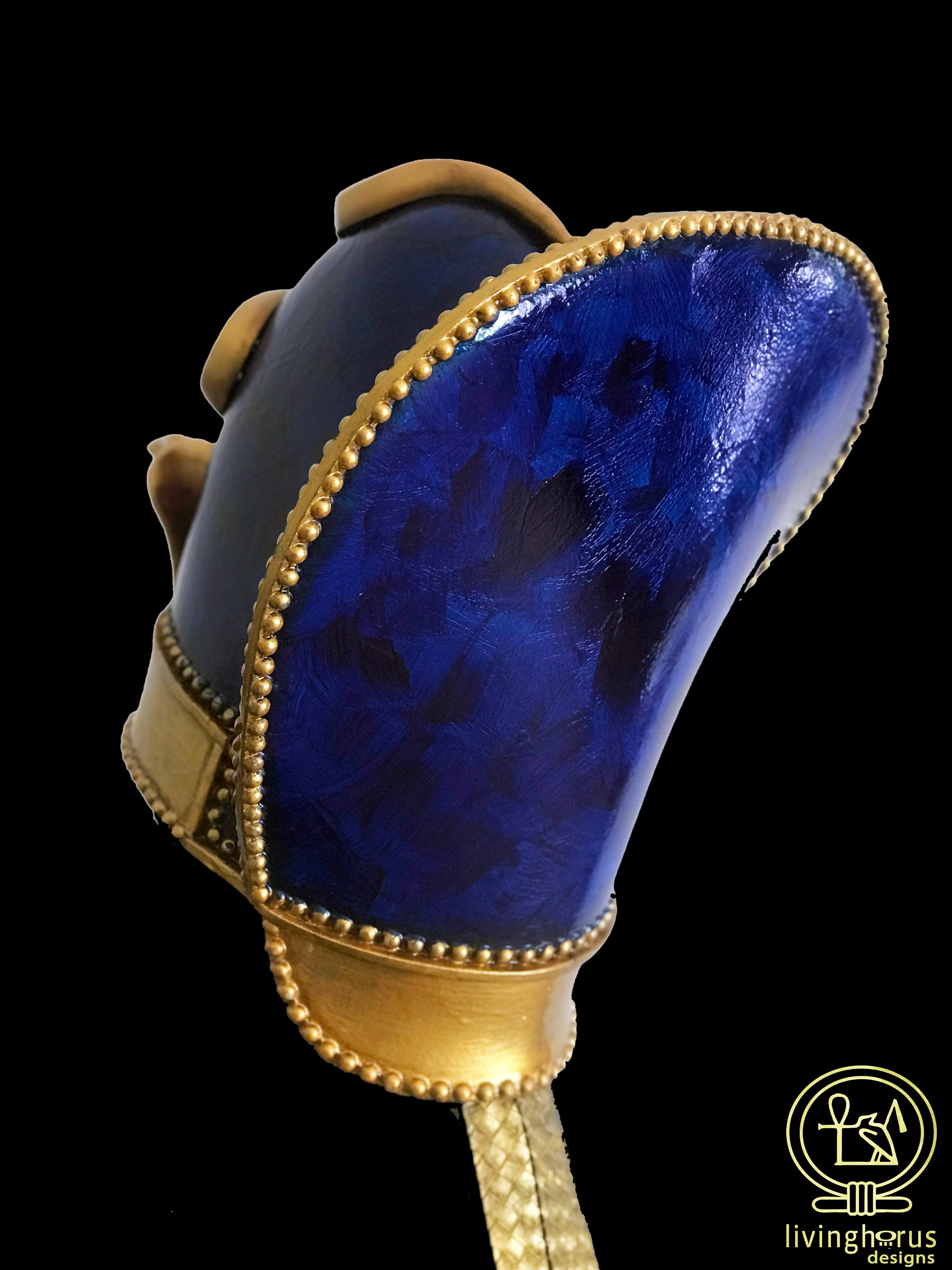 Handcrafted Egyptian Khepresh Crown: Pharaoh War Crown - Etsy