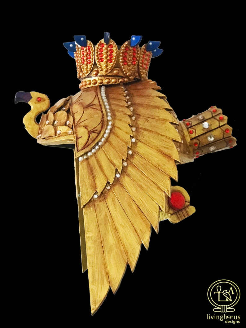 Regal Ancient Egyptian Queen Nefertari Crown Replica - Handcrafted ...