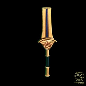 Ancient Egyptian Sekhem Sceptre of Power Replica - Handcrafted Ritual ...