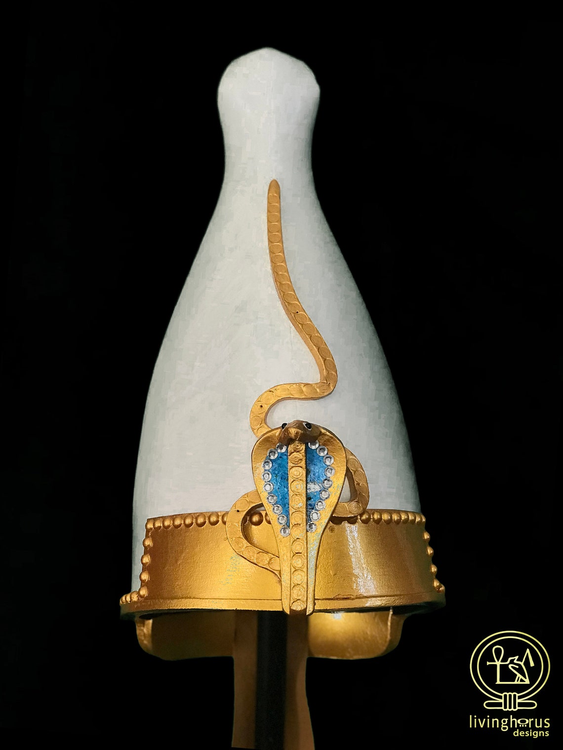 Ancient Egyptian Hedjet Crown: Pharaoh White Crown - Etsy