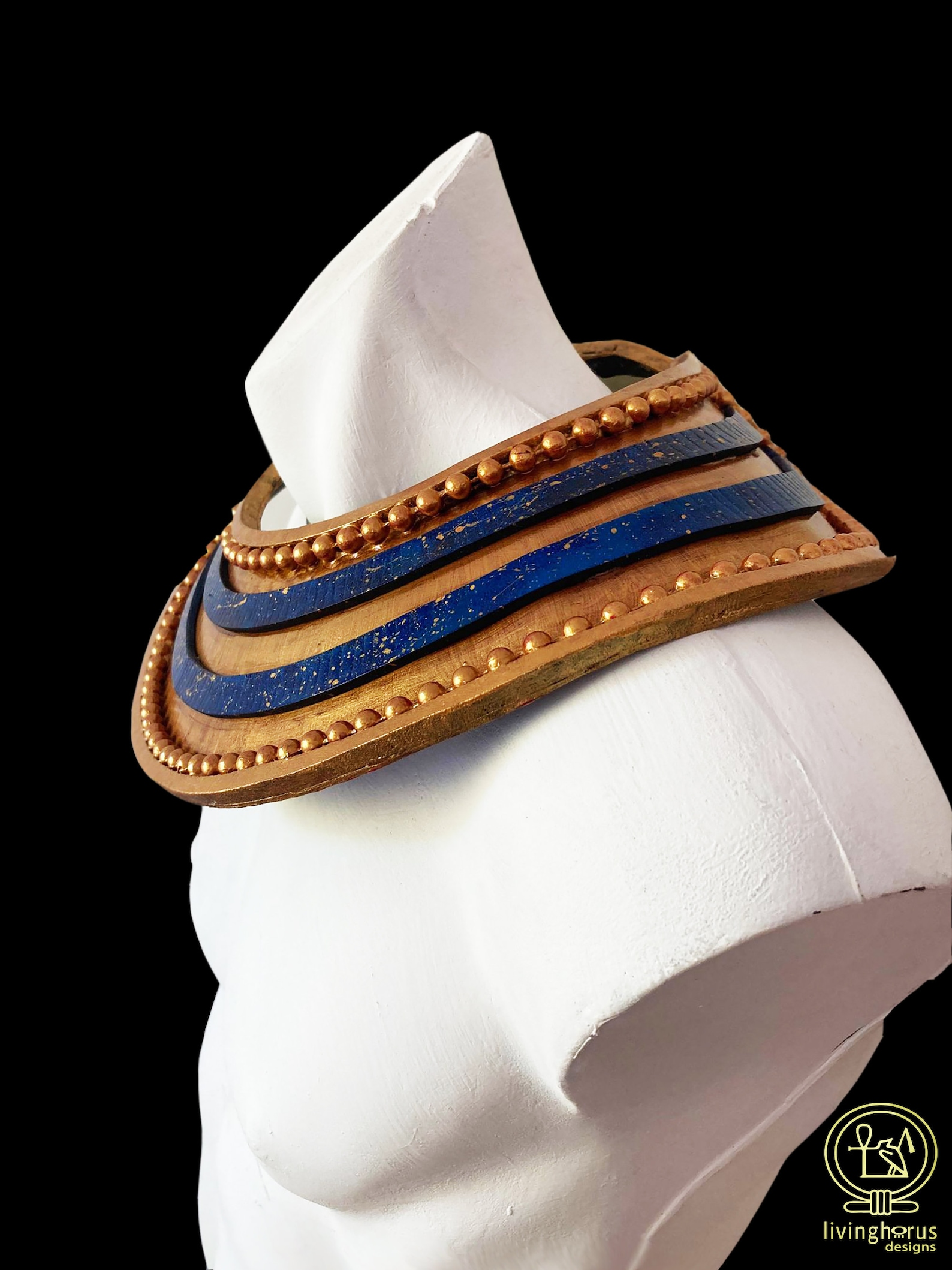 Ancient Egyptian Tutankhamun Usekh Collar - Faux Lapis-lazuli - King ...
