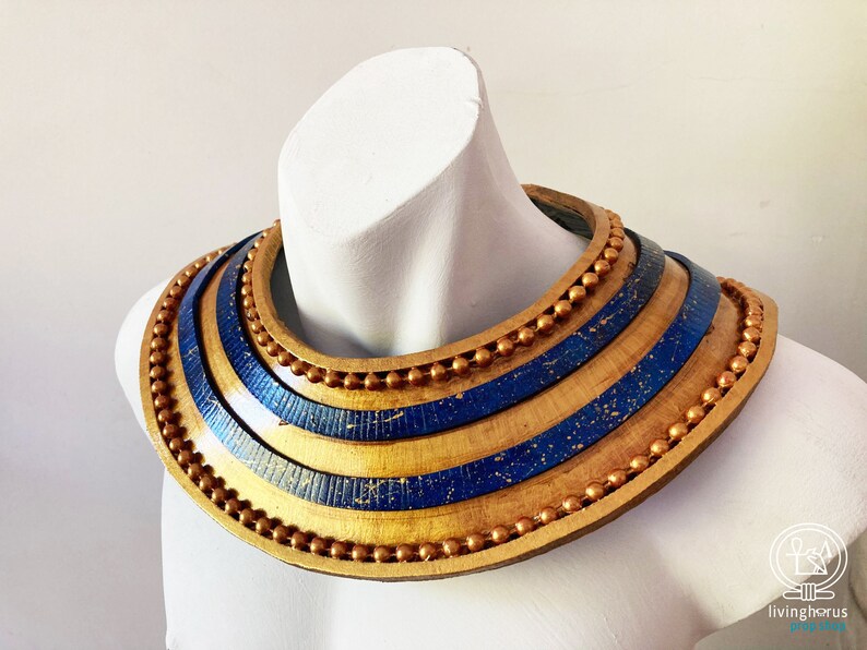 Ancient Egyptian Tutankhamun Usekh Collar Faux Lapis-lazuli - Etsy ...