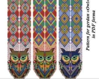 Pattern Beaded Gerdan in PDF Format Scheme Beaded Necklace - Etsy