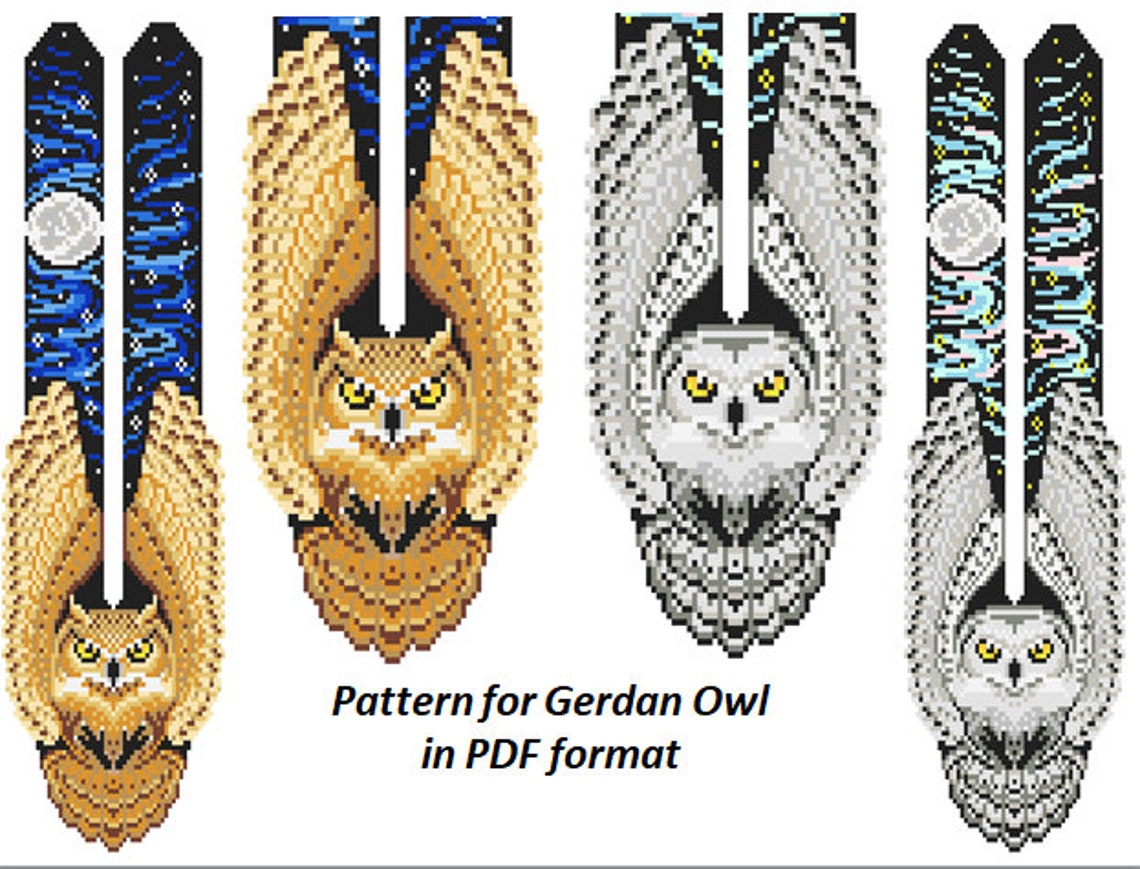 Pattern Beaded Gerdan in PDF Format Scheme Beaded Necklace - Etsy