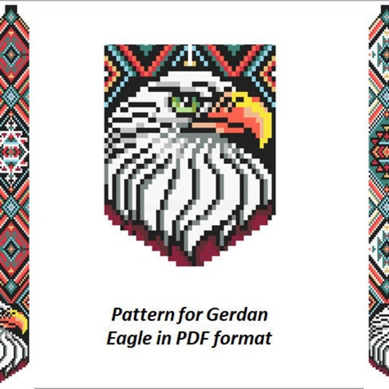 Seed Bead Eagle Necklace - Etsy