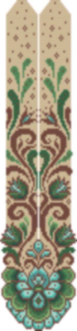 Pattern Beaded Gerdan in PDF Format, Scheme Beaded Necklace, Magic ...