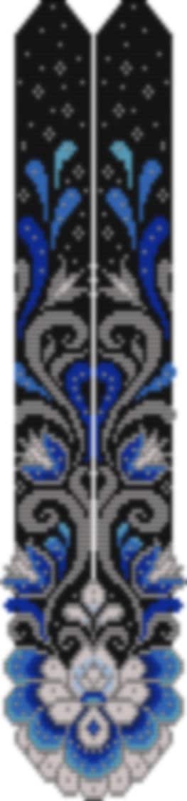 Pattern Beaded Gerdan in PDF Format, Scheme Beaded Necklace, Magic ...