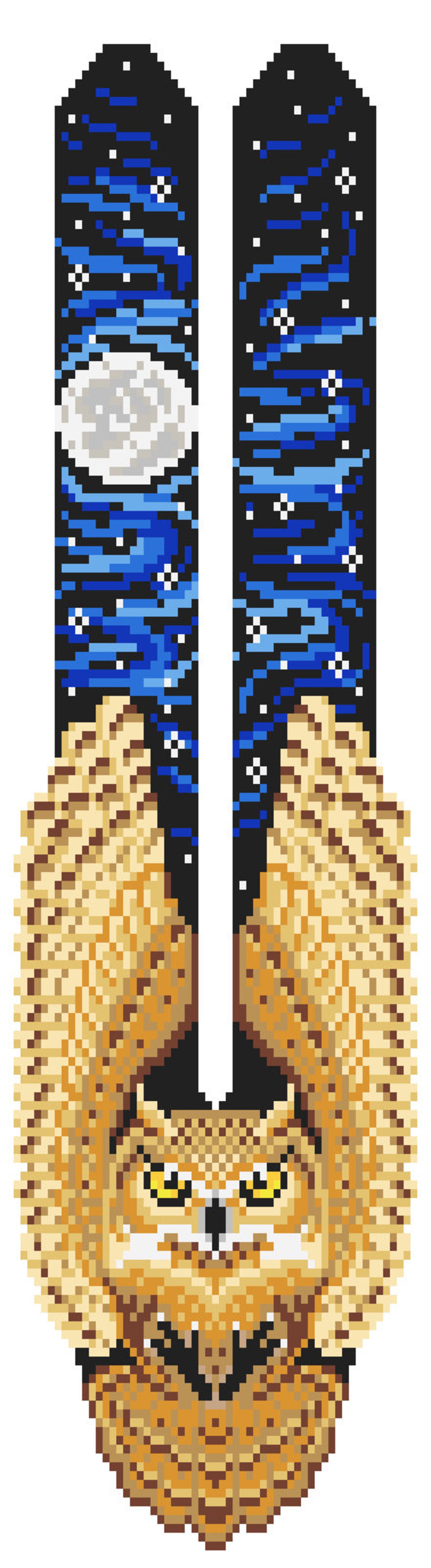 Pattern Beaded Gerdan in PDF Format, Scheme Beaded Necklace, Owl ...