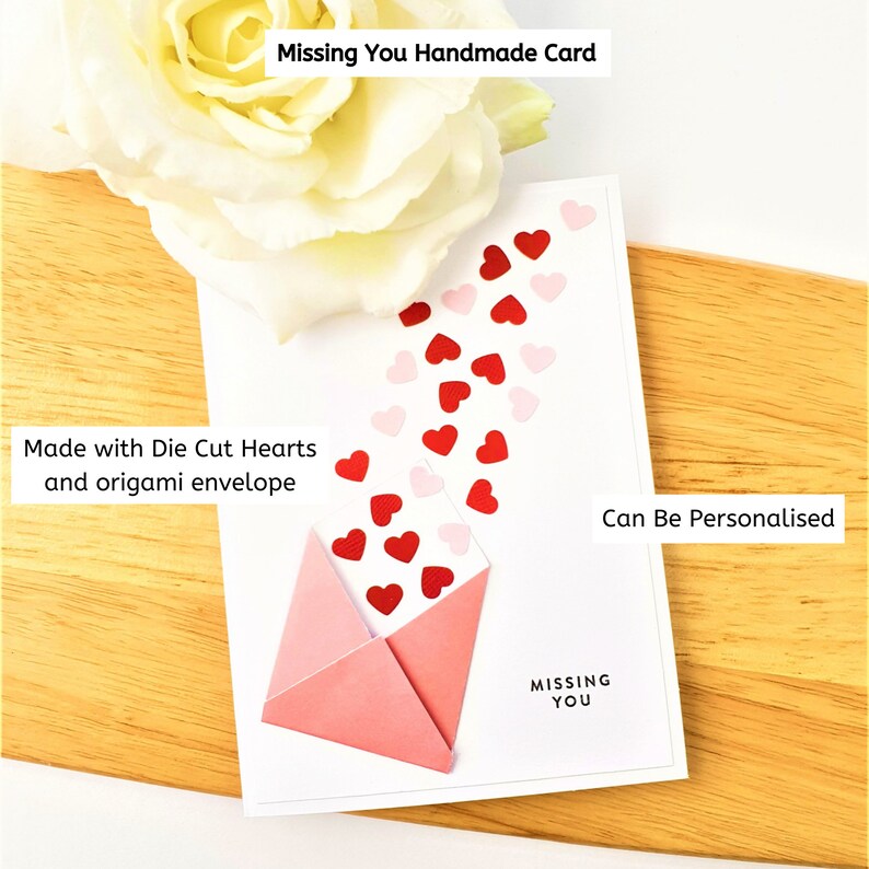 Thinking of You Card Handmade Cards Miss You Card - Etsy