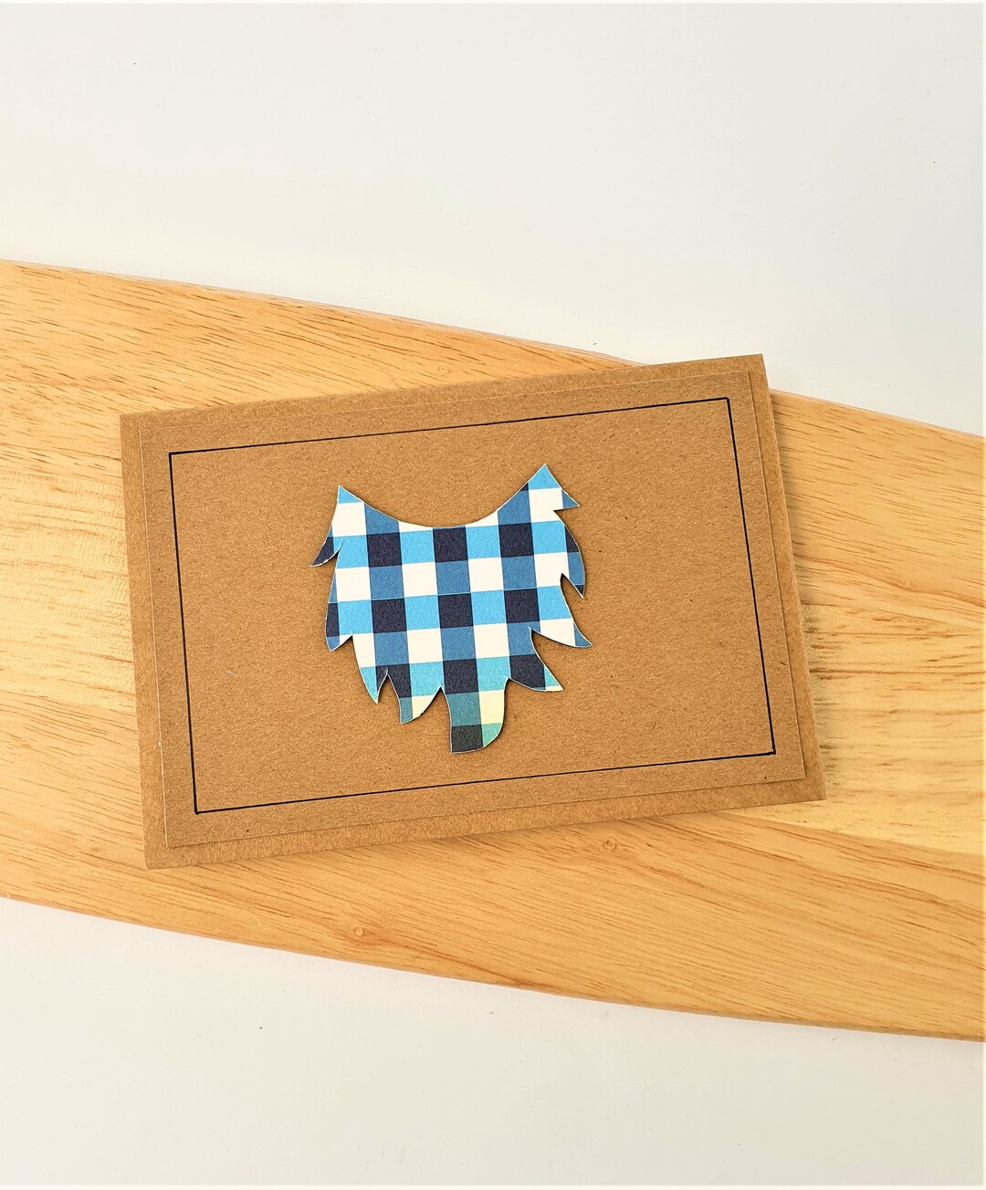 Blue and White Checkered Beard Cards | Cardsancraftsbysusie - Etsy