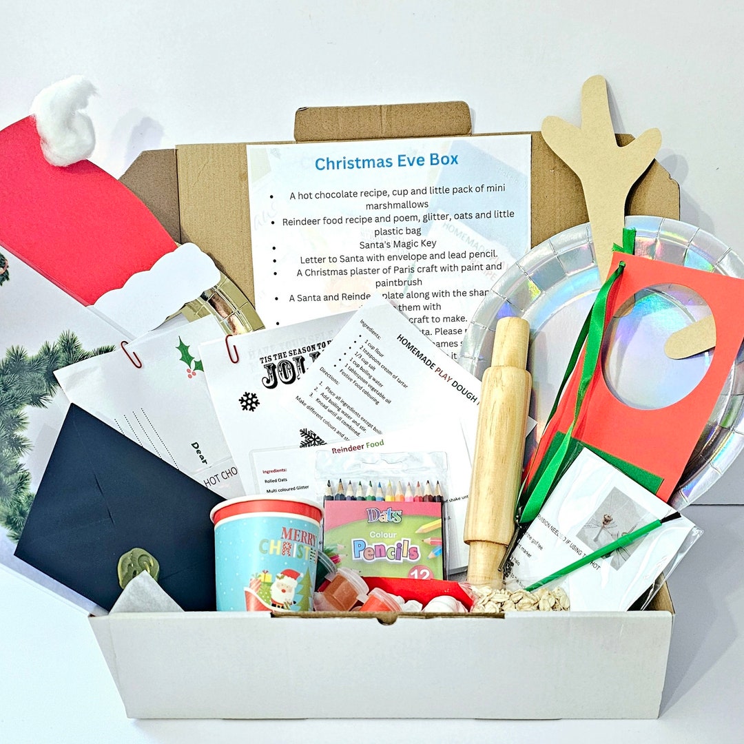 Christmas Eve Box | Pre- Filled Christmas Eve Activity Box ...