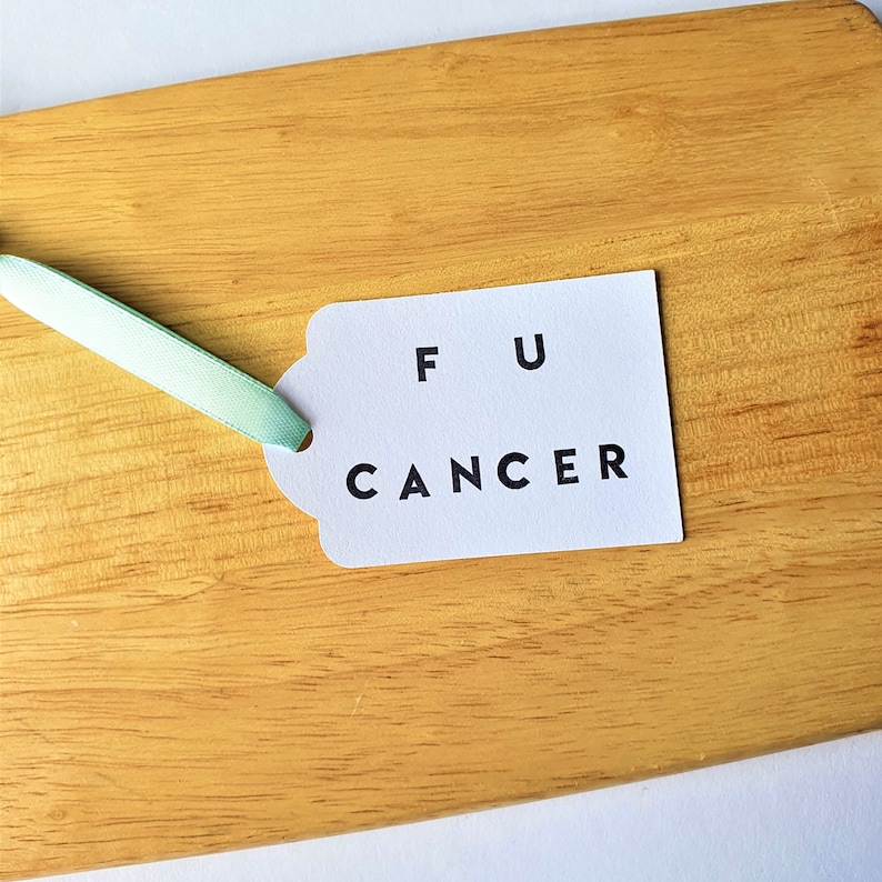 Cancer Tag | F U Cancer | Cardsancraftsbysusie - Etsy Australia
