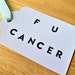 Cancer Tag F U Cancer Cardsancraftsbysusie - Etsy Australia