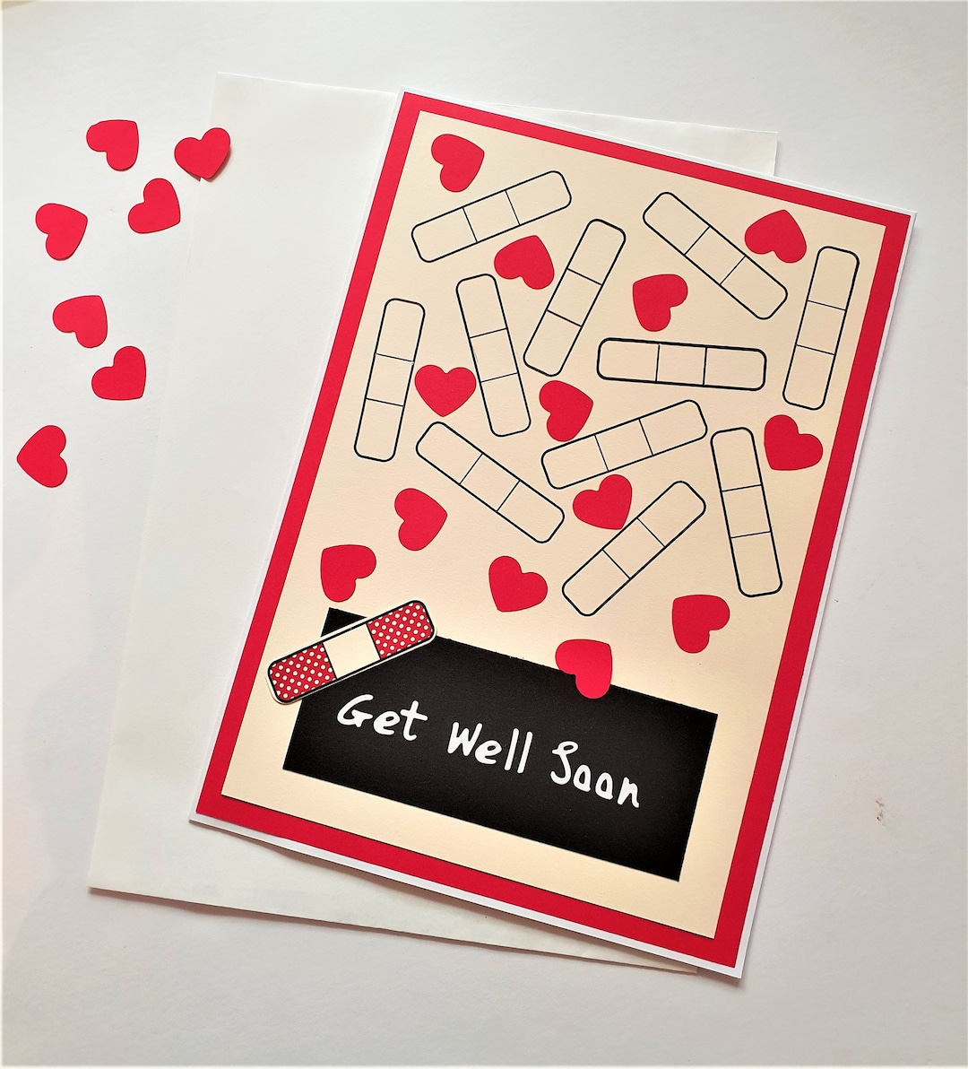 Get Well Soon Card | Office Card | Cardsancraftsbysusie - Etsy