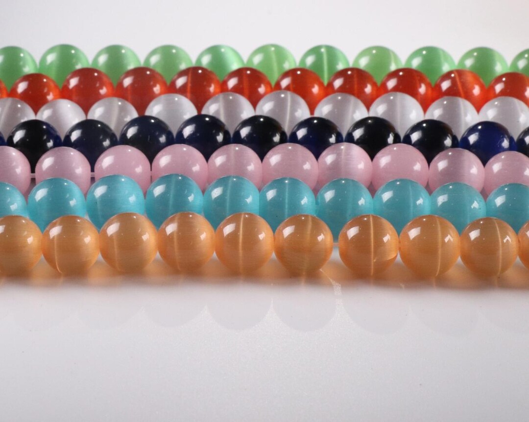 Cat's Eye Beads, 4mm 6mm 8mm 10mm 12mm 14mm Cat's Eye Smooth Round ...