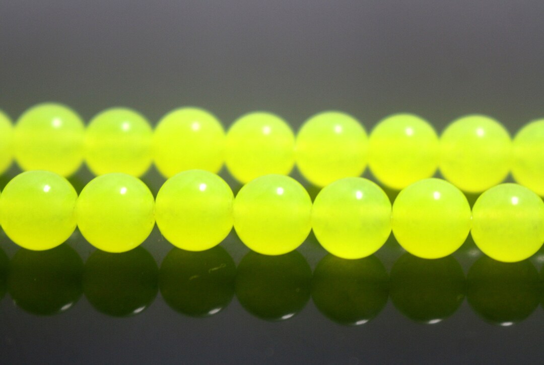 Natural Matte Fluorescent Green Jade Round Beads6mm 8mm 10mm - Etsy
