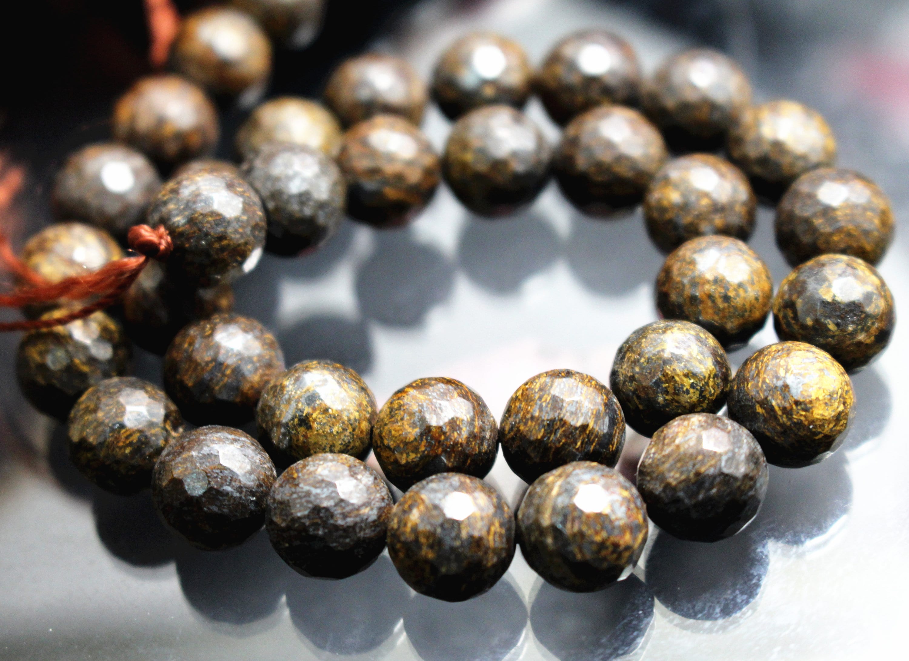 128 Faceted Bronzite Round Beads4mm 6mm 8mm 10mm 12mm 128 - Etsy