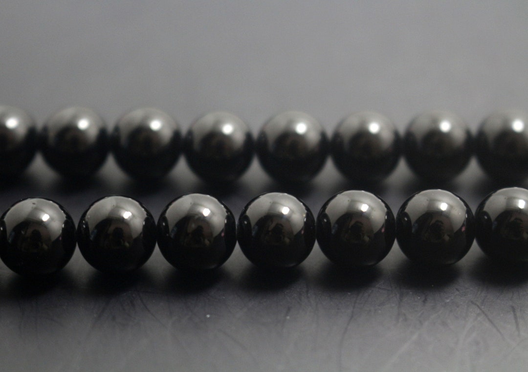 Natural Black Tourmaline Round Beads,6mm 8mm 10mm 12mm Black Tourmaline ...