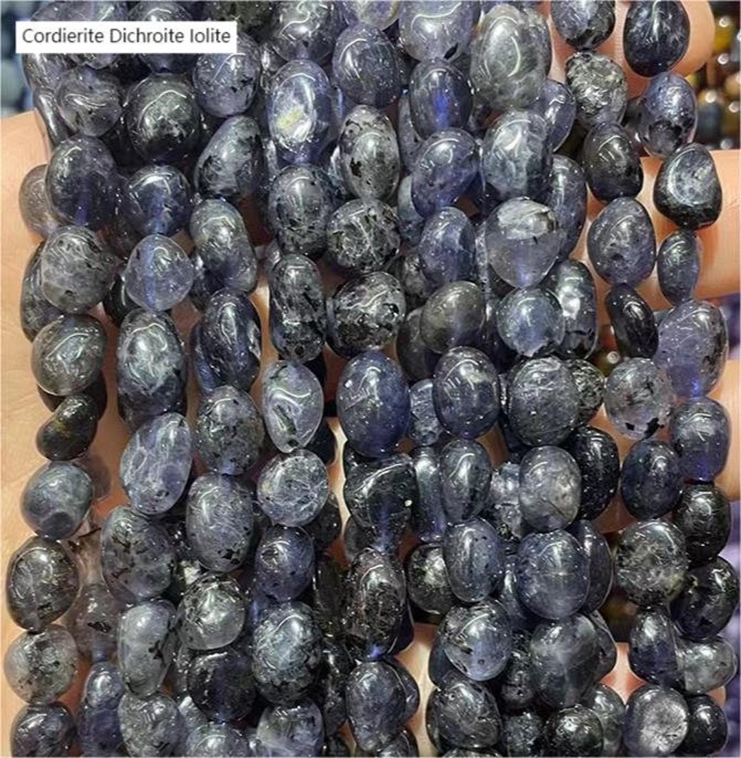 Natural Cordierite Dichroite Iolite Nugget Beads, 6×8mm 8×10mm ...