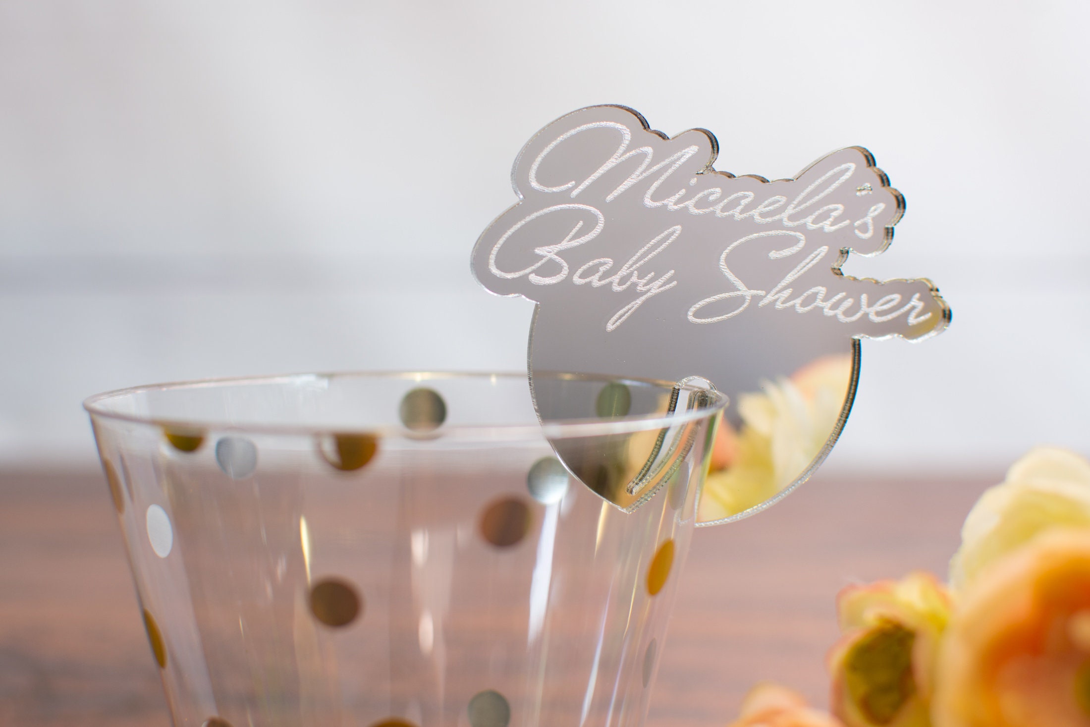 Personalized Drink Tags With Pressure Clip. Party Drink Tag - Etsy