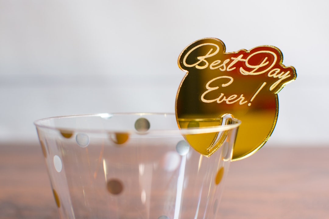 Personalized Drink Tags With Pressure Clip. Party Drink Tag Circles ...