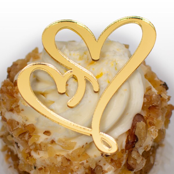 Heart Cupcake Topper - Etsy