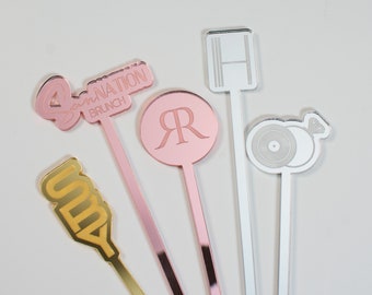 Personalized Drink Tags With Pressure Clip. Party Drink Tag - Etsy