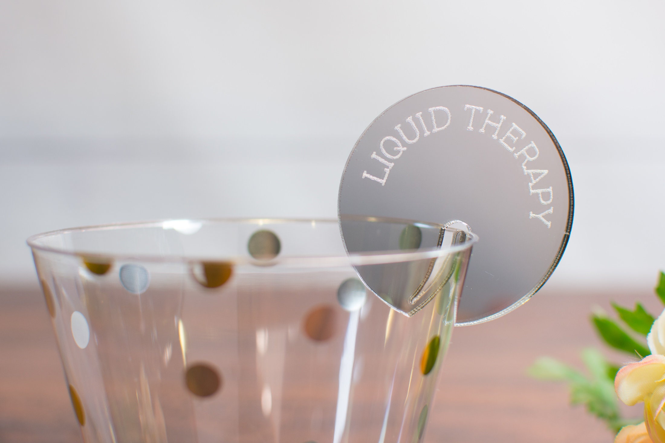 Personalized Drink Tags With Pressure Clip. Party Drink Tag - Etsy